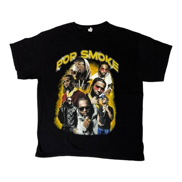 Unbranded | Shirts | Pop Smoke Rap Tee Tshirt Size Xl Concert Tour Mech ...